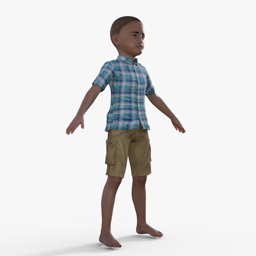 Realistic Boy Rigged 3D Model - TurboSquid 2218220