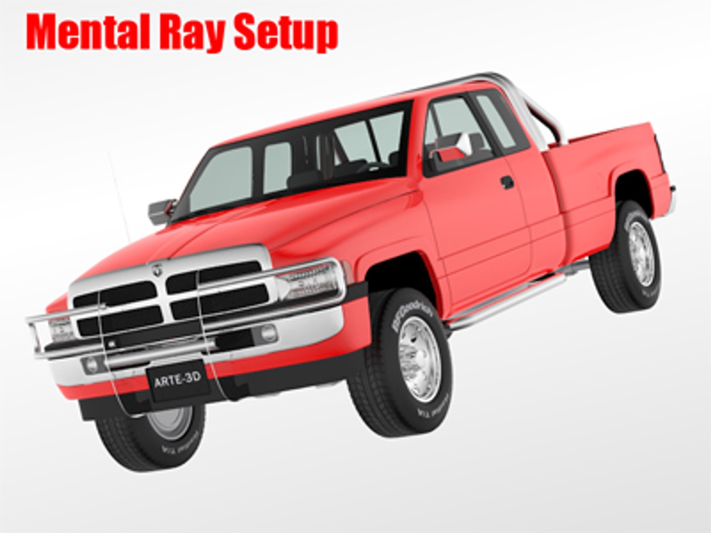 3d Model 1996 Dodge Ram