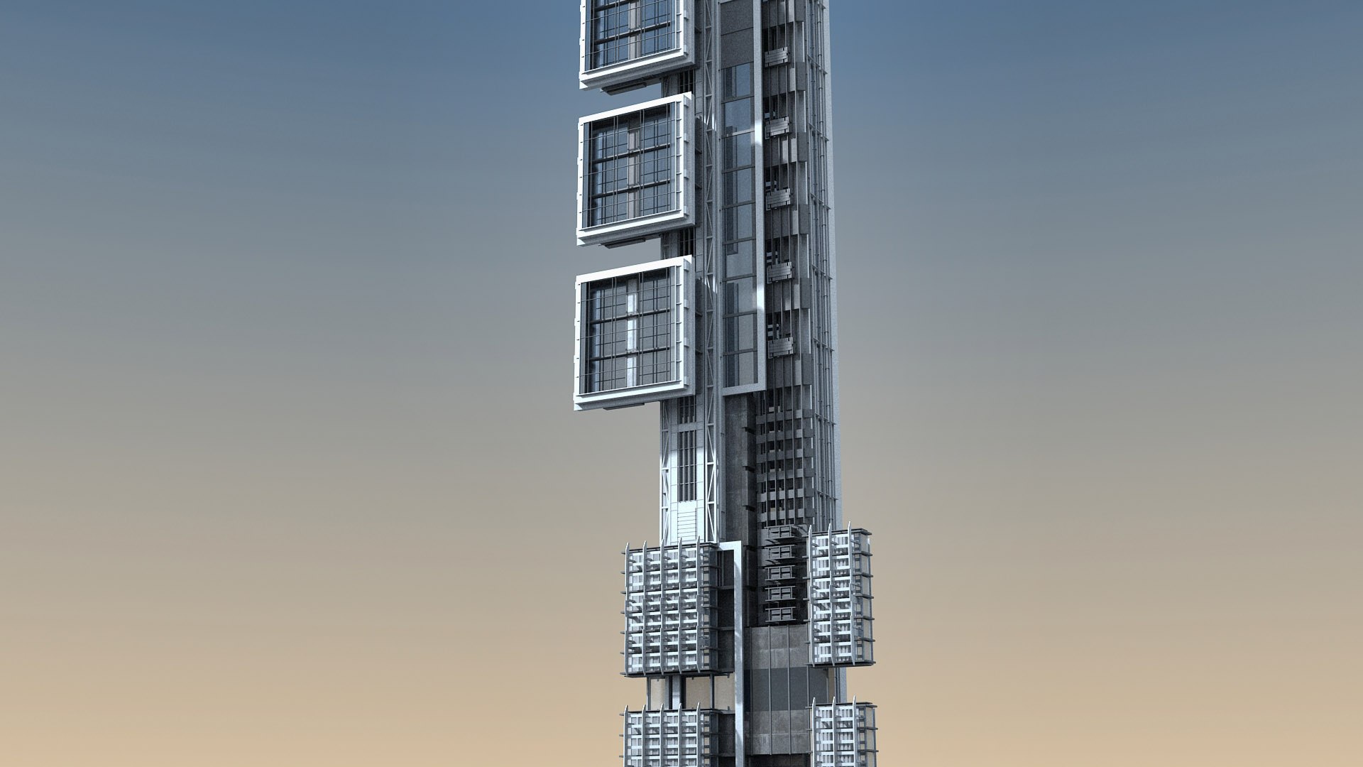 Future Building 033 3D Model - TurboSquid 2293640