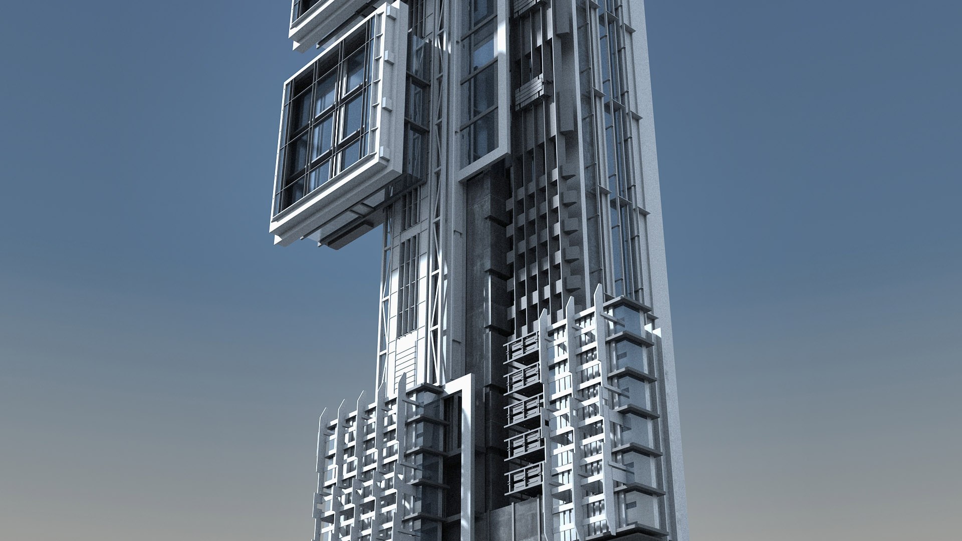 Future Building 033 3D Model - TurboSquid 2293640