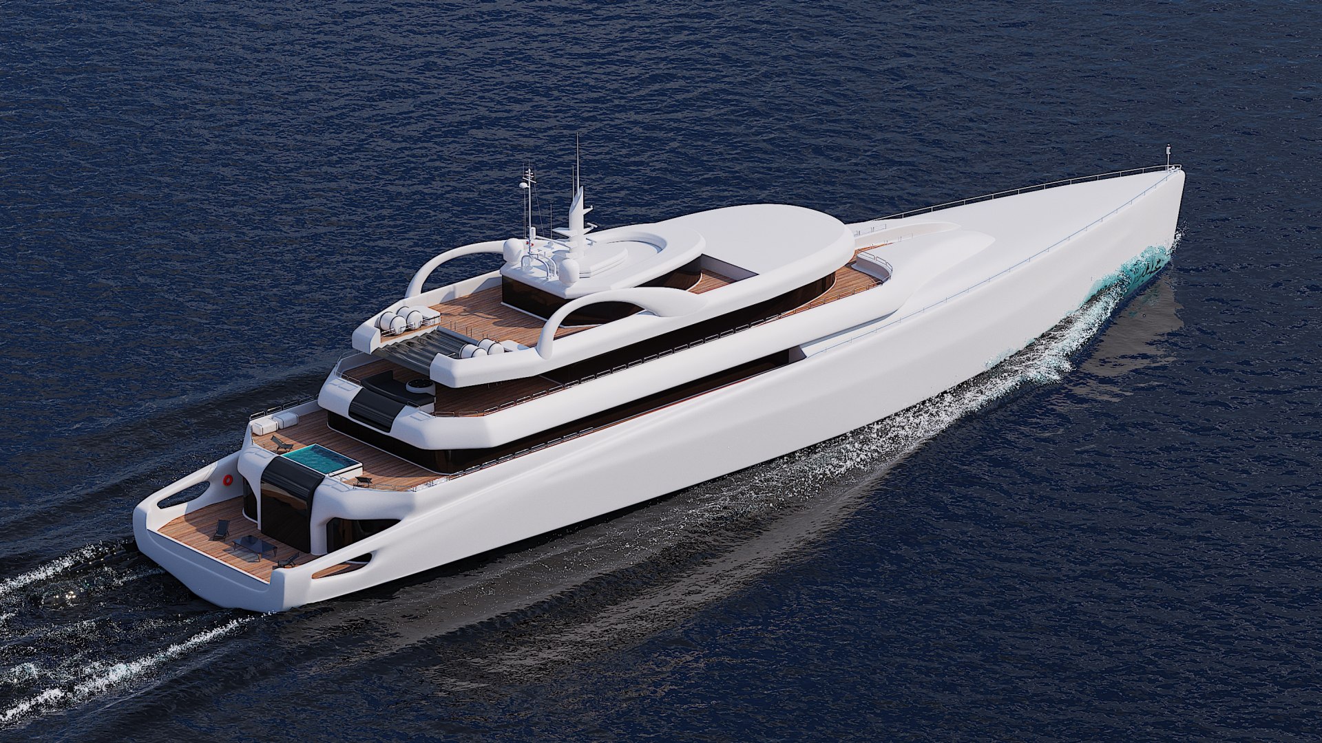 Superyacht 3D Model - TurboSquid 1969522