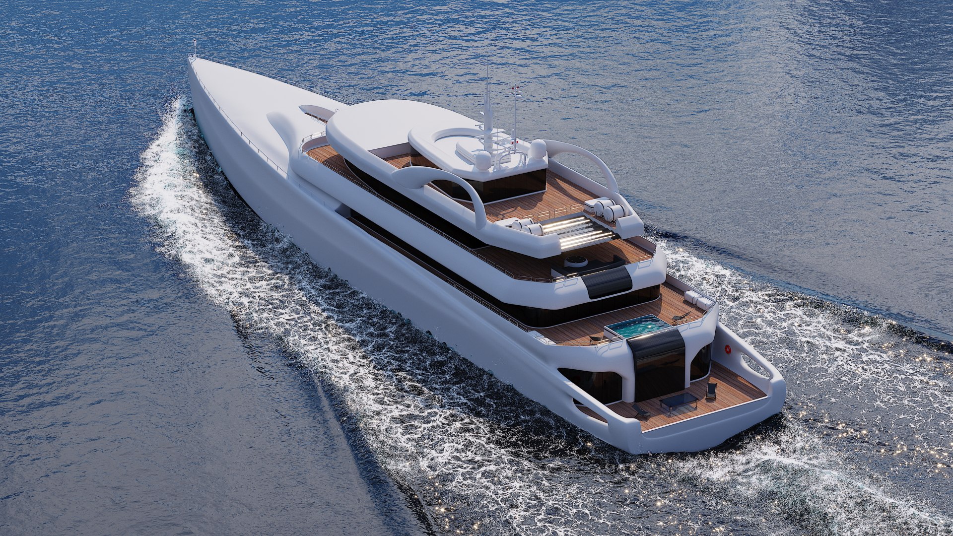 Superyacht 3D Model - TurboSquid 1969522