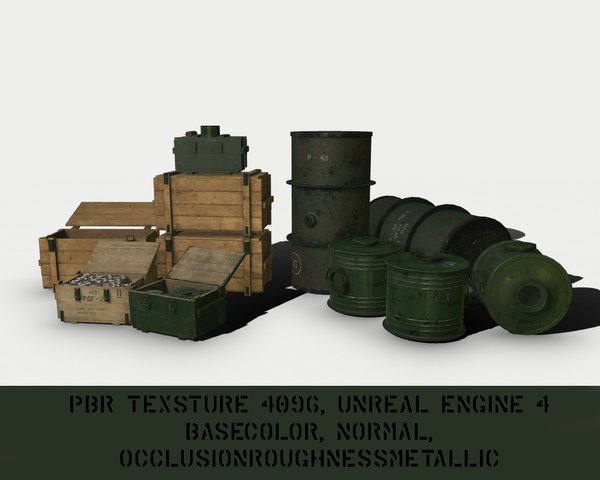 3d crate rpg model