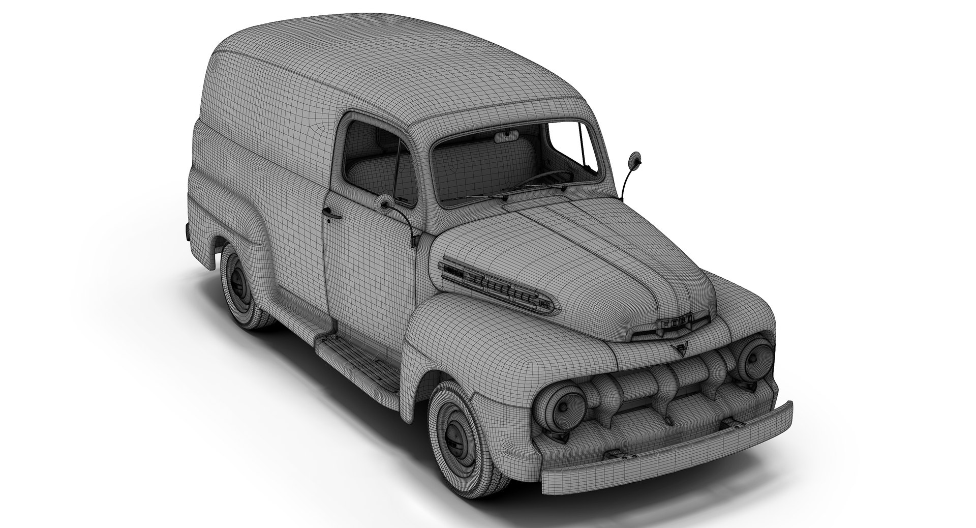 Ford F-1 Panel Truck 3D - TurboSquid 1837037