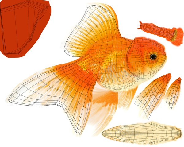 3D Goldfish-Animated-T1 - TurboSquid 2014728