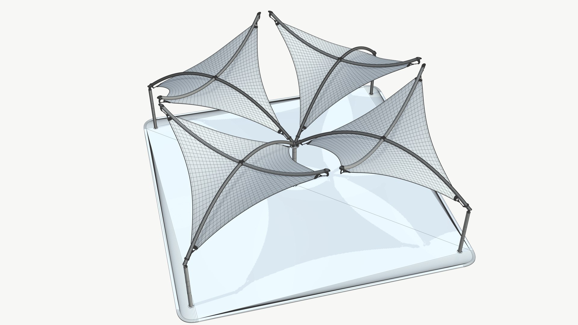 Tensile Structure 3D model - TurboSquid 2152573
