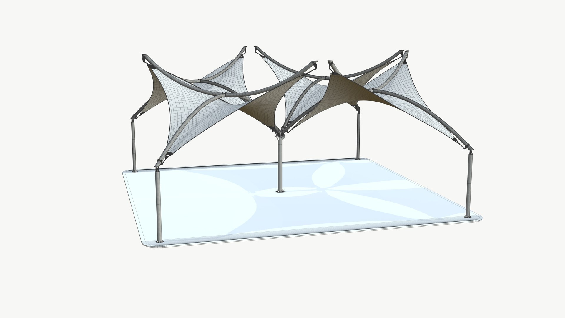 Tensile Structure 3D model - TurboSquid 2152573