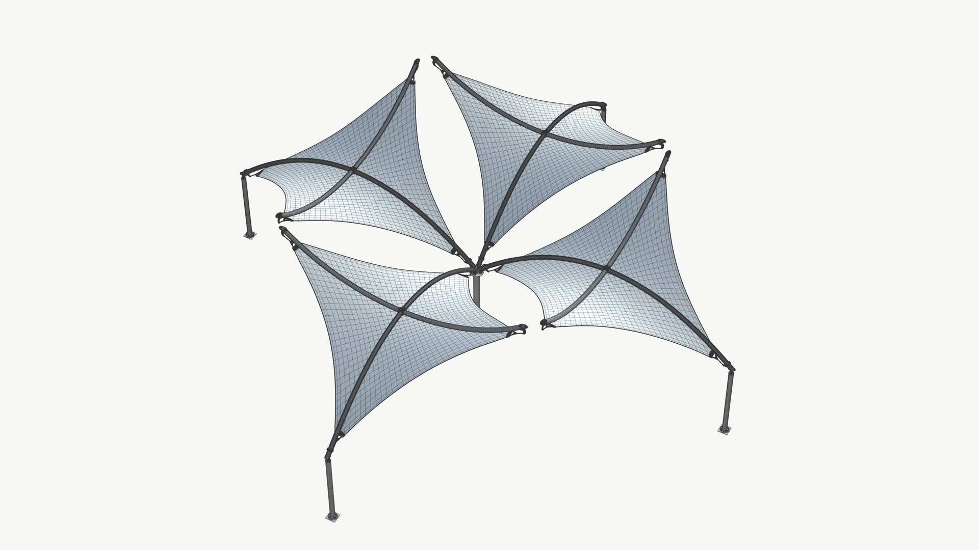 Tensile Structure 3D Model - TurboSquid 2152573