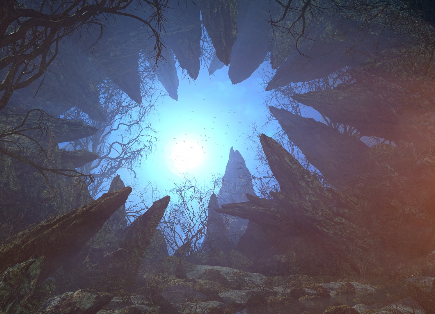 3D Fantasy Cave Ancient Gate - TurboSquid 1841011