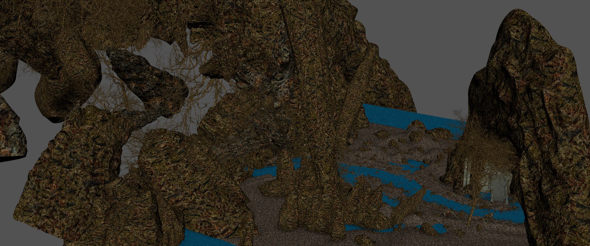 3D Fantasy Cave Ancient Gate - TurboSquid 1841011