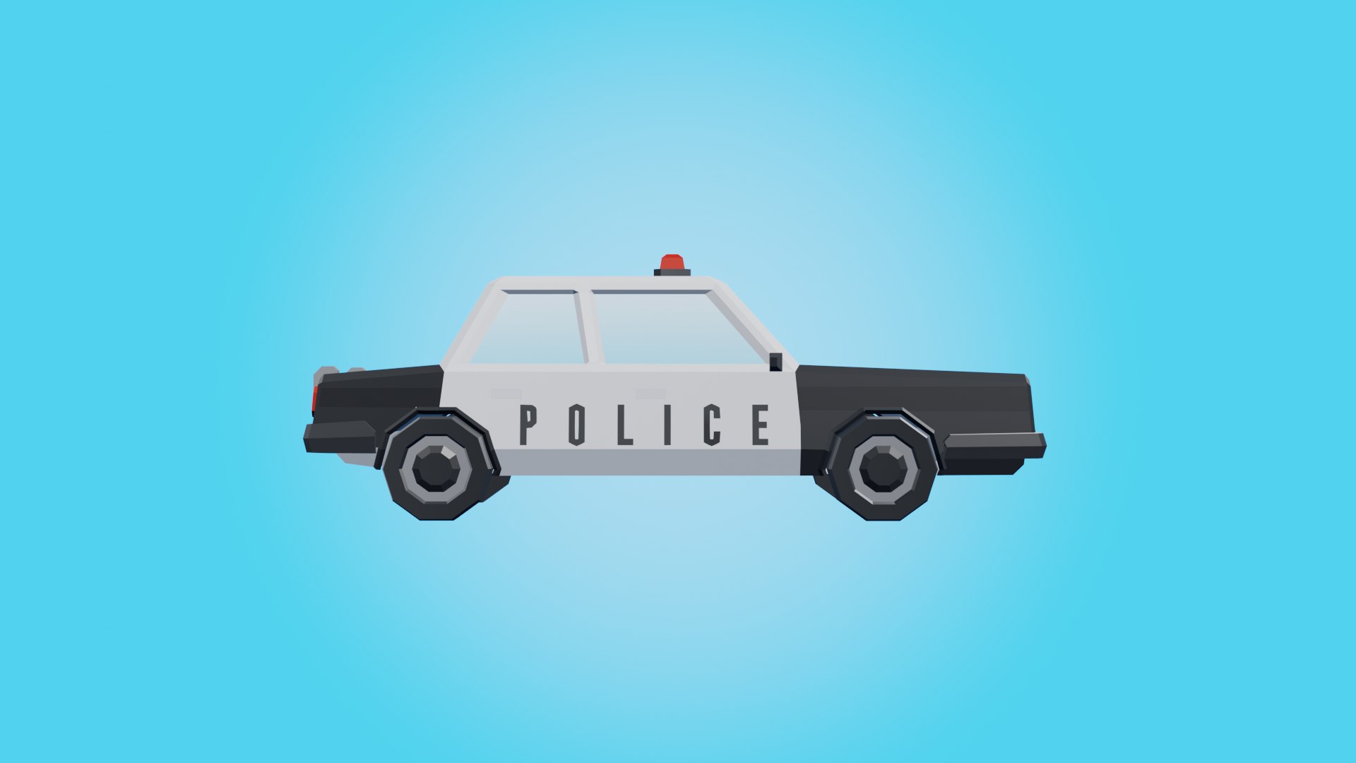 Low Poly Police Car 3D Model - TurboSquid 1915797