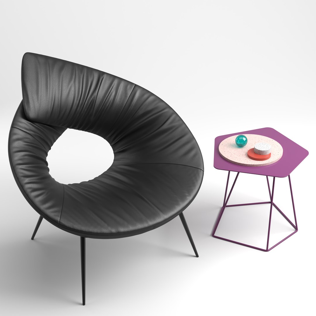 3D Model Lock Armchair Seat - TurboSquid 1313411