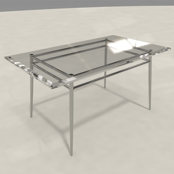 Rectangle dining table meeting 3D model - TurboSquid 1358857