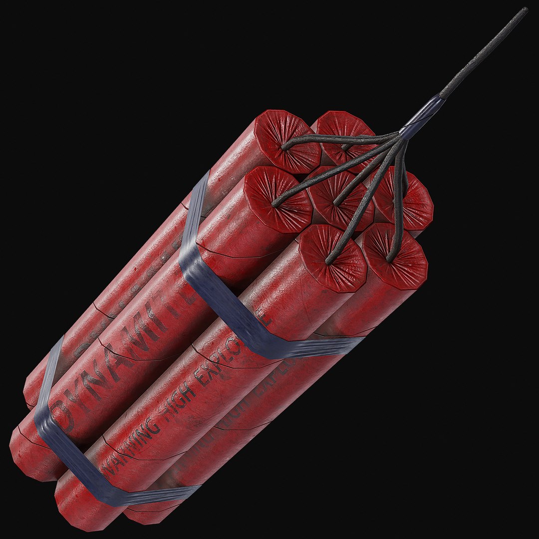 Set of 2 Mining Dynamites 3D model - TurboSquid 2066836