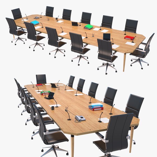 3D Conference Table 1 model - TurboSquid 1909366