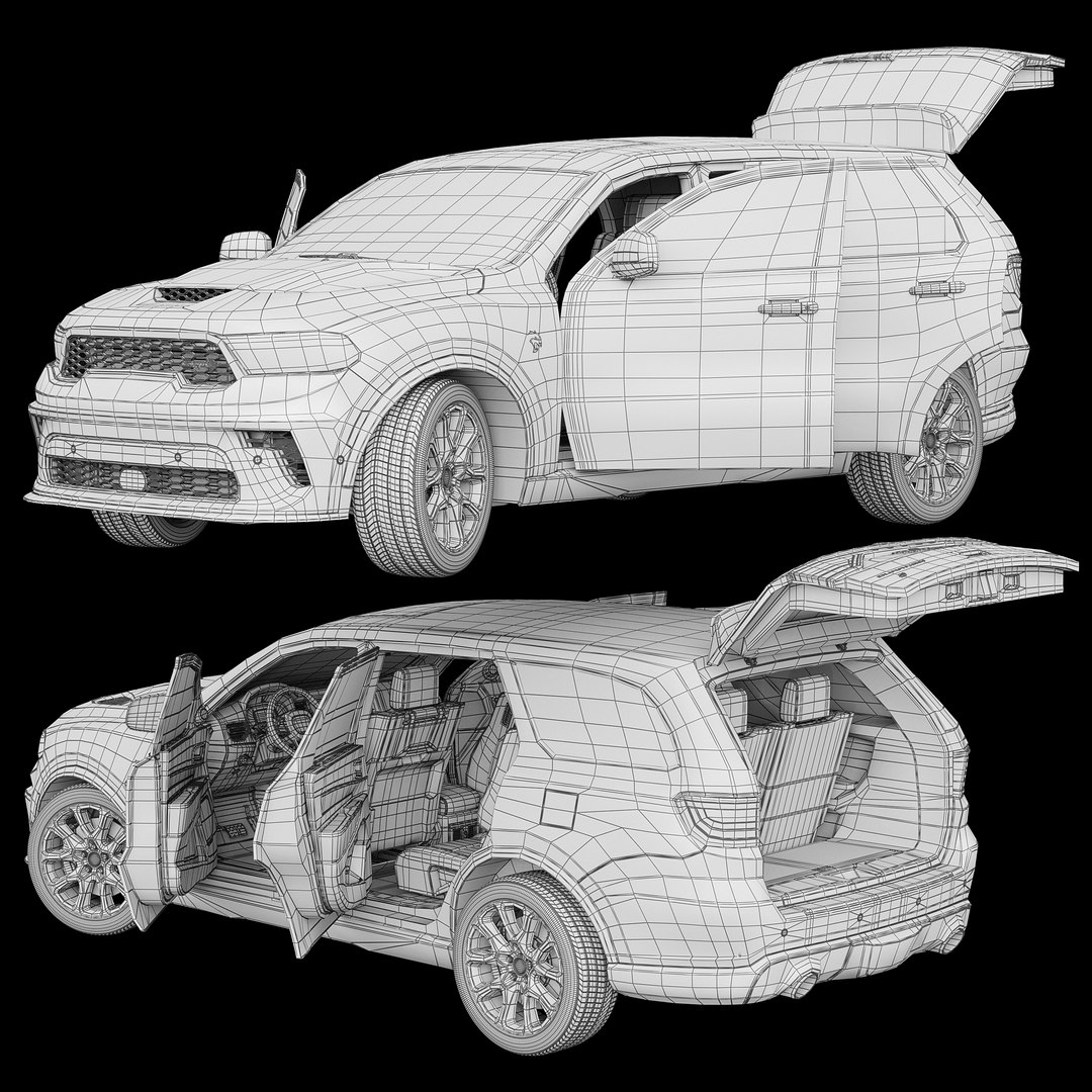 3D Dodge Durango Srt Hellcat - TurboSquid 1631938