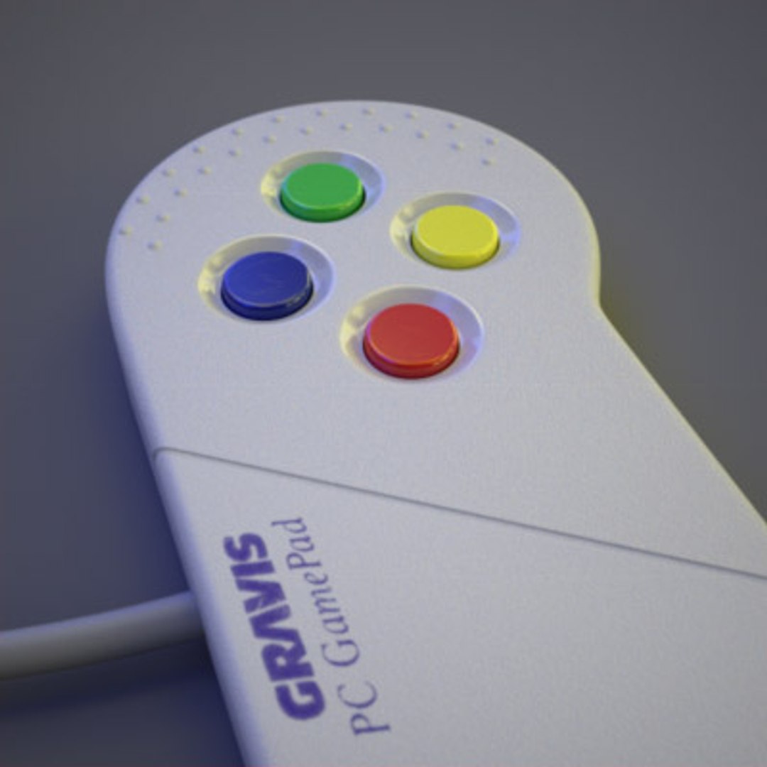 Gravis Pc Gamepad 3d Model