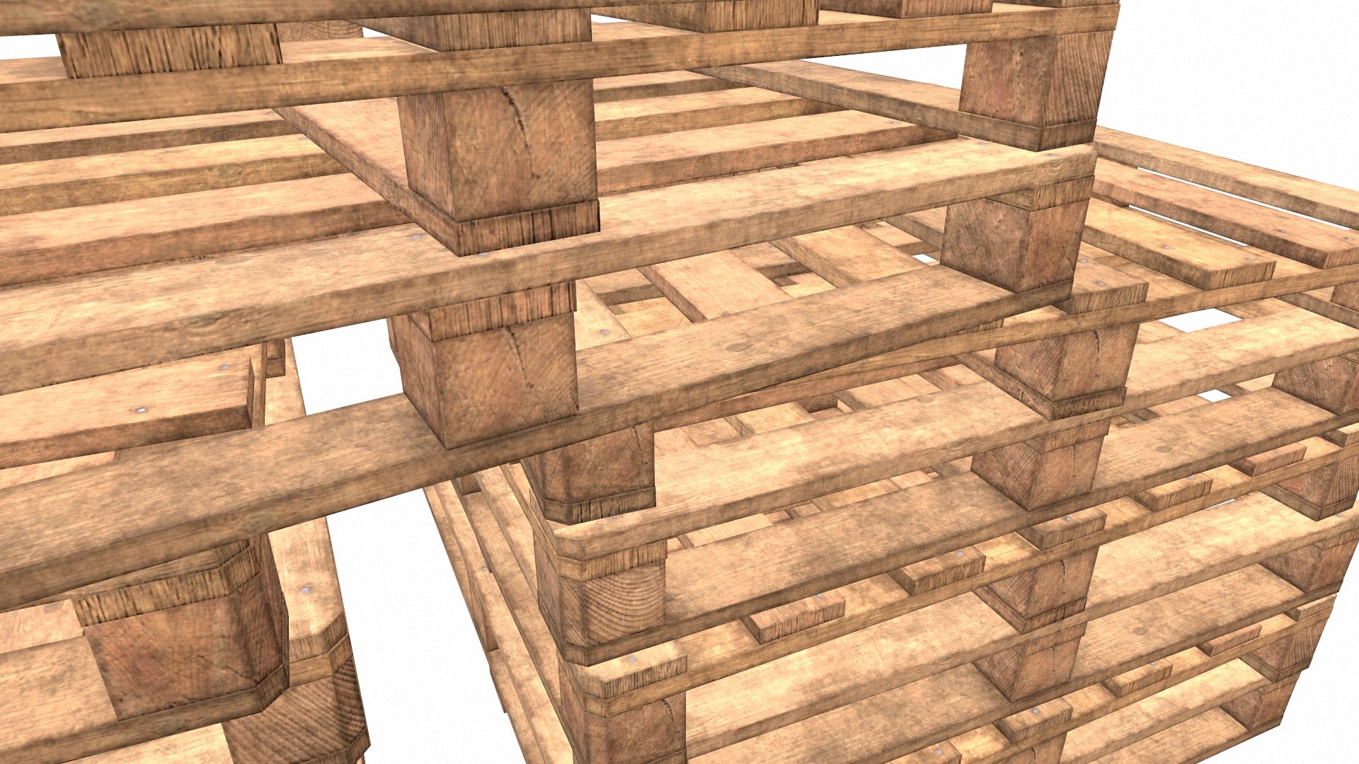 3D Wooden Pallets Model - TurboSquid 2337101