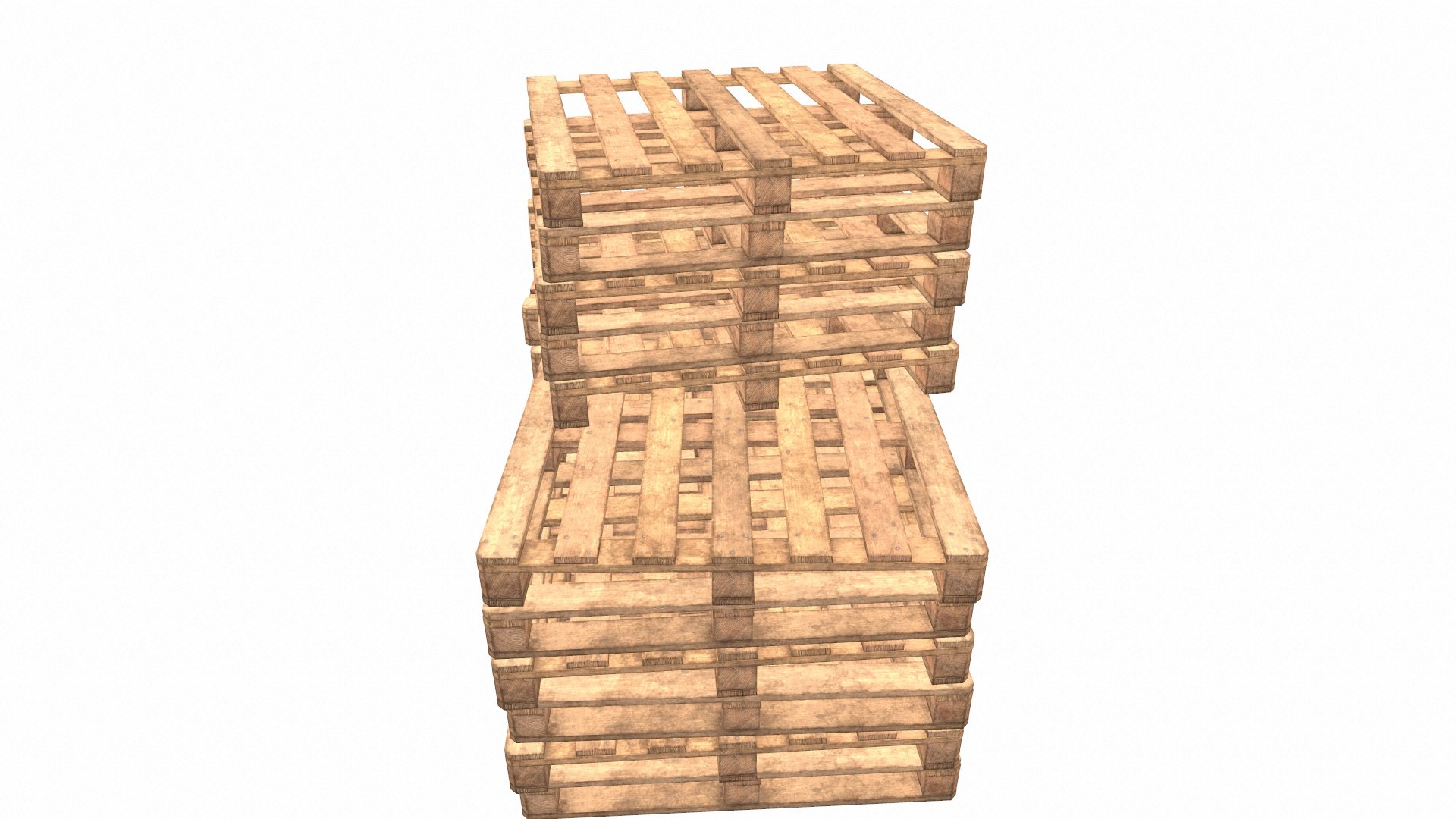 3D Wooden Pallets Model - TurboSquid 2337101