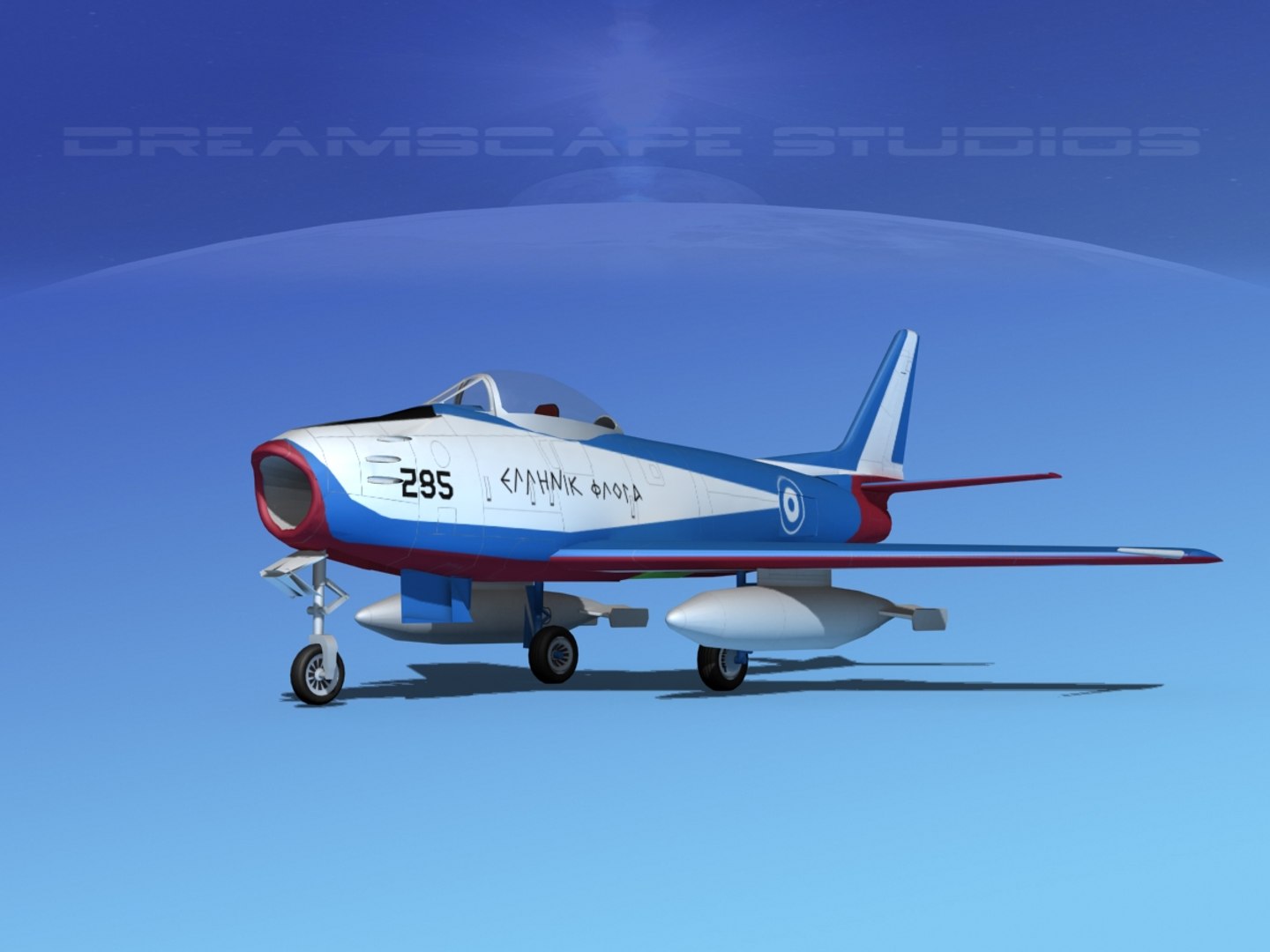 North American F-86 Sabre 3d Model
