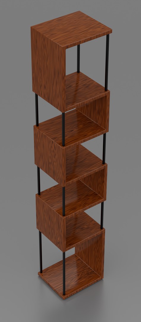 3D Wooden Shelf - TurboSquid 1891441