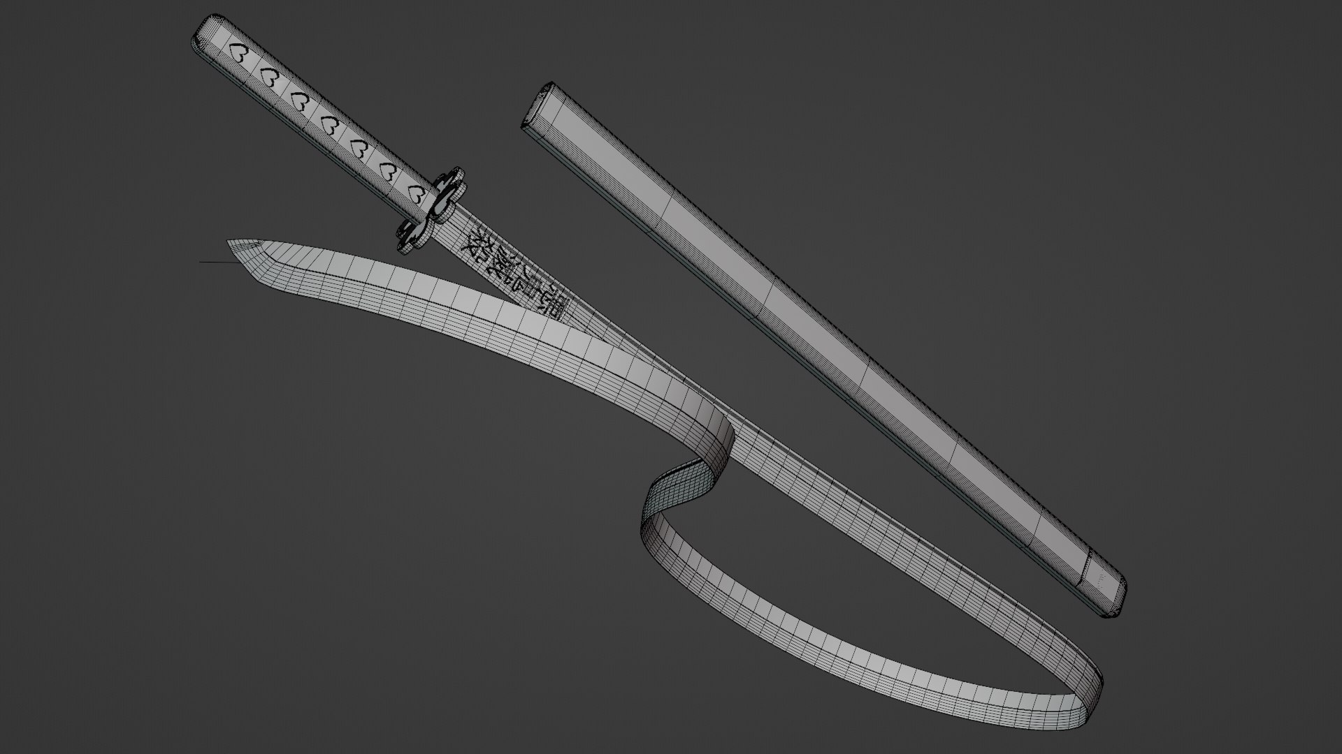 3D Mitsuri Kanroji Sword And Sheath Model - TurboSquid 2073027