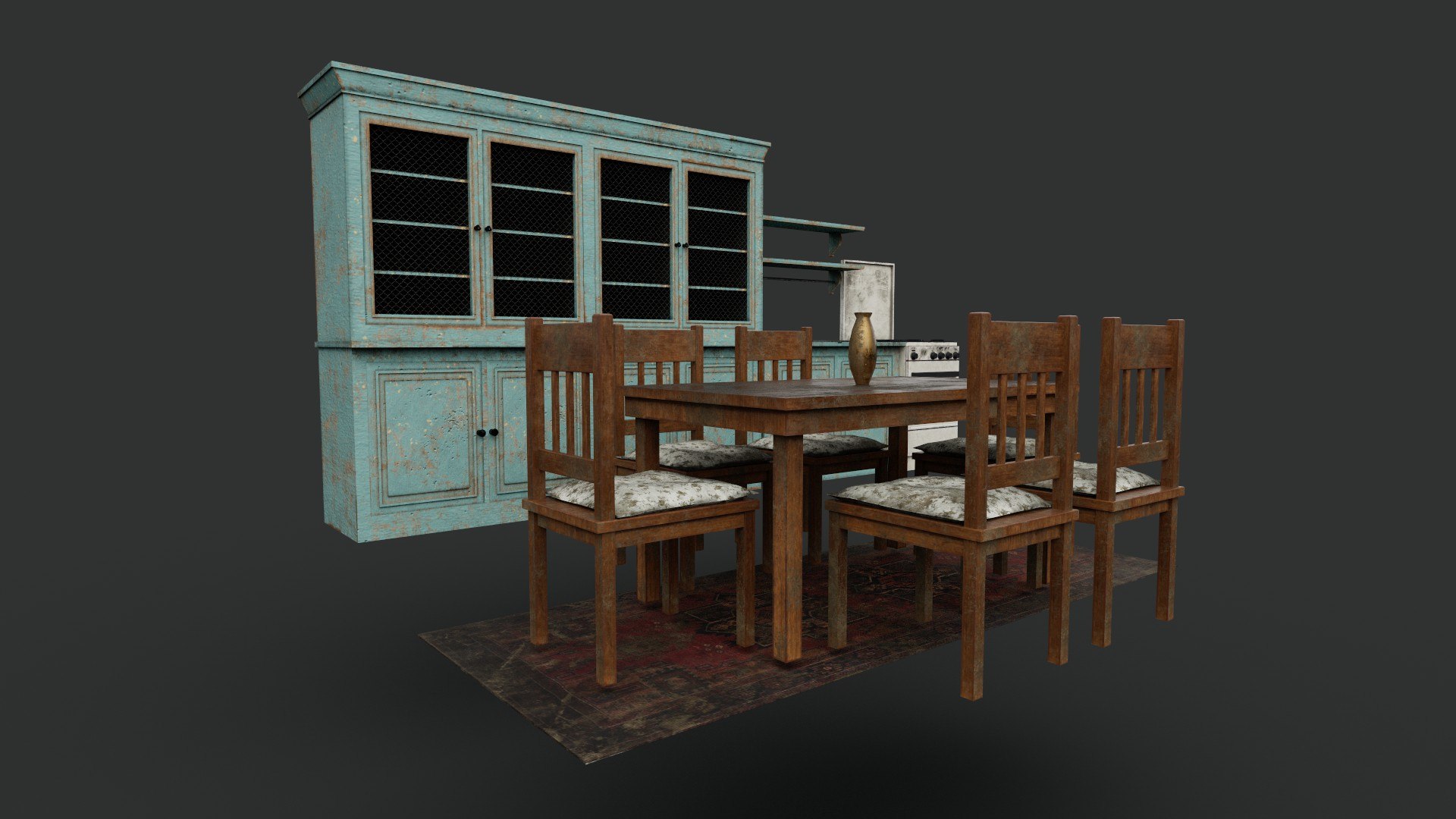 Old Kitchen Furniture 3D Model - TurboSquid 1749516