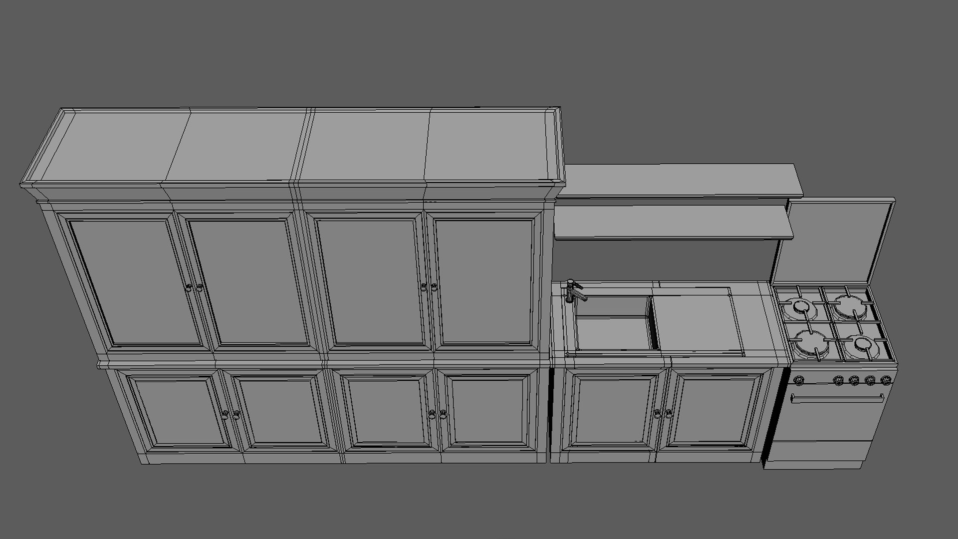 Old Kitchen Furniture 3D Model - TurboSquid 1749516