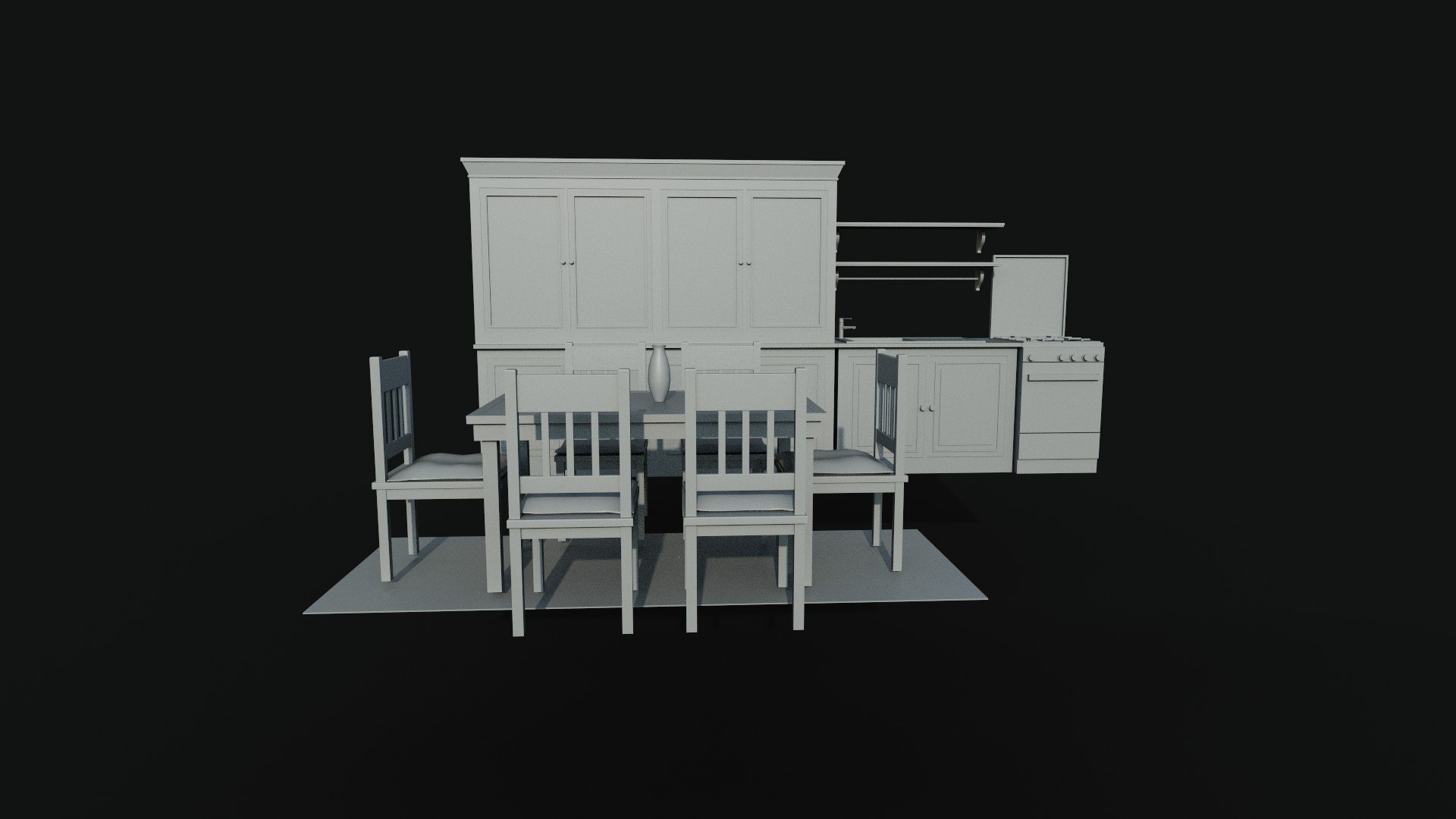 Old Kitchen Furniture 3D Model - TurboSquid 1749516