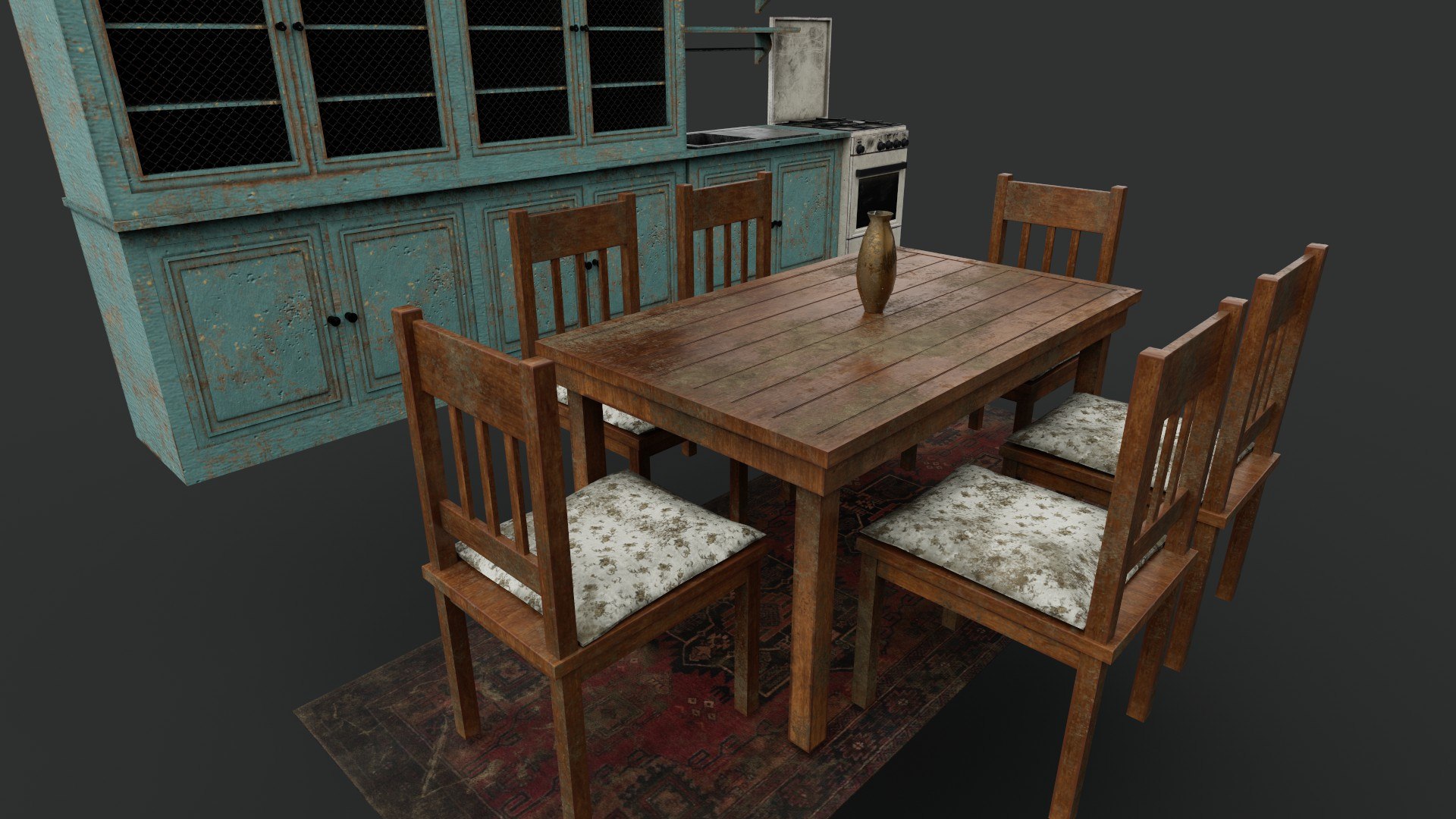 Old Kitchen Furniture 3D Model - TurboSquid 1749516