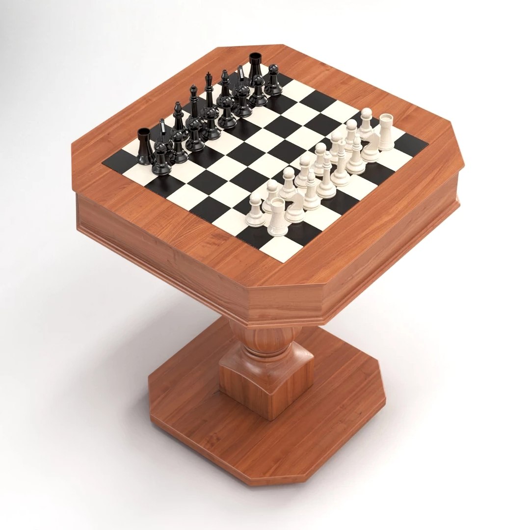 3D KASE CHESS TABLE Model - TurboSquid 1951447