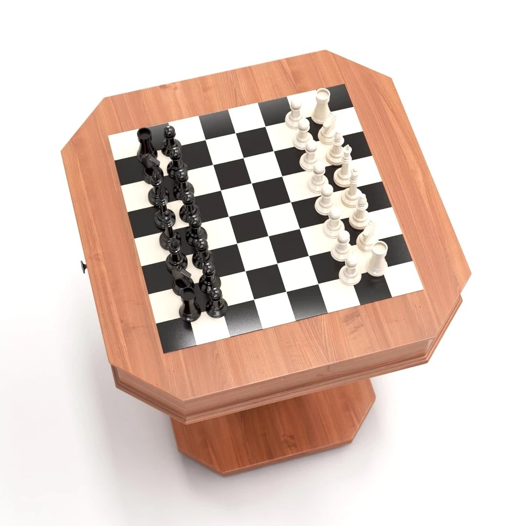 3D KASE CHESS TABLE Model - TurboSquid 1951447