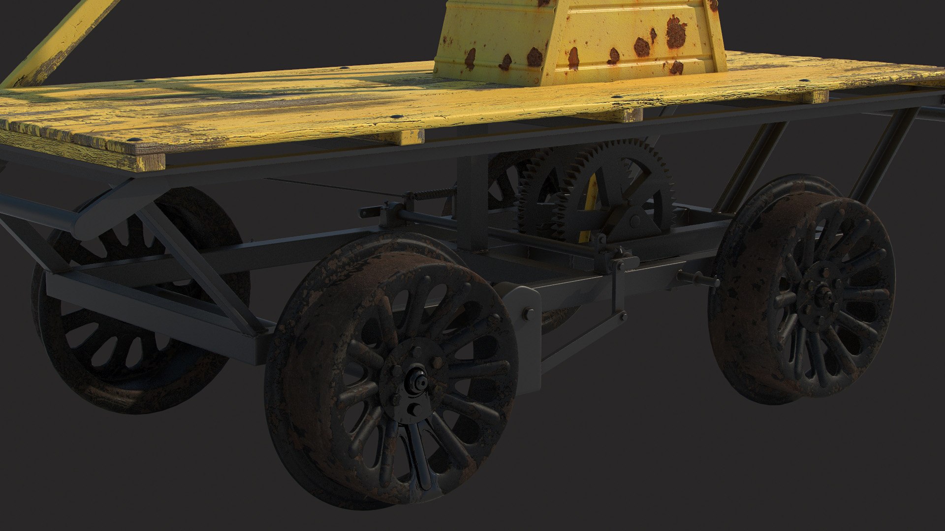Old pump trolley 3D - TurboSquid 1519143