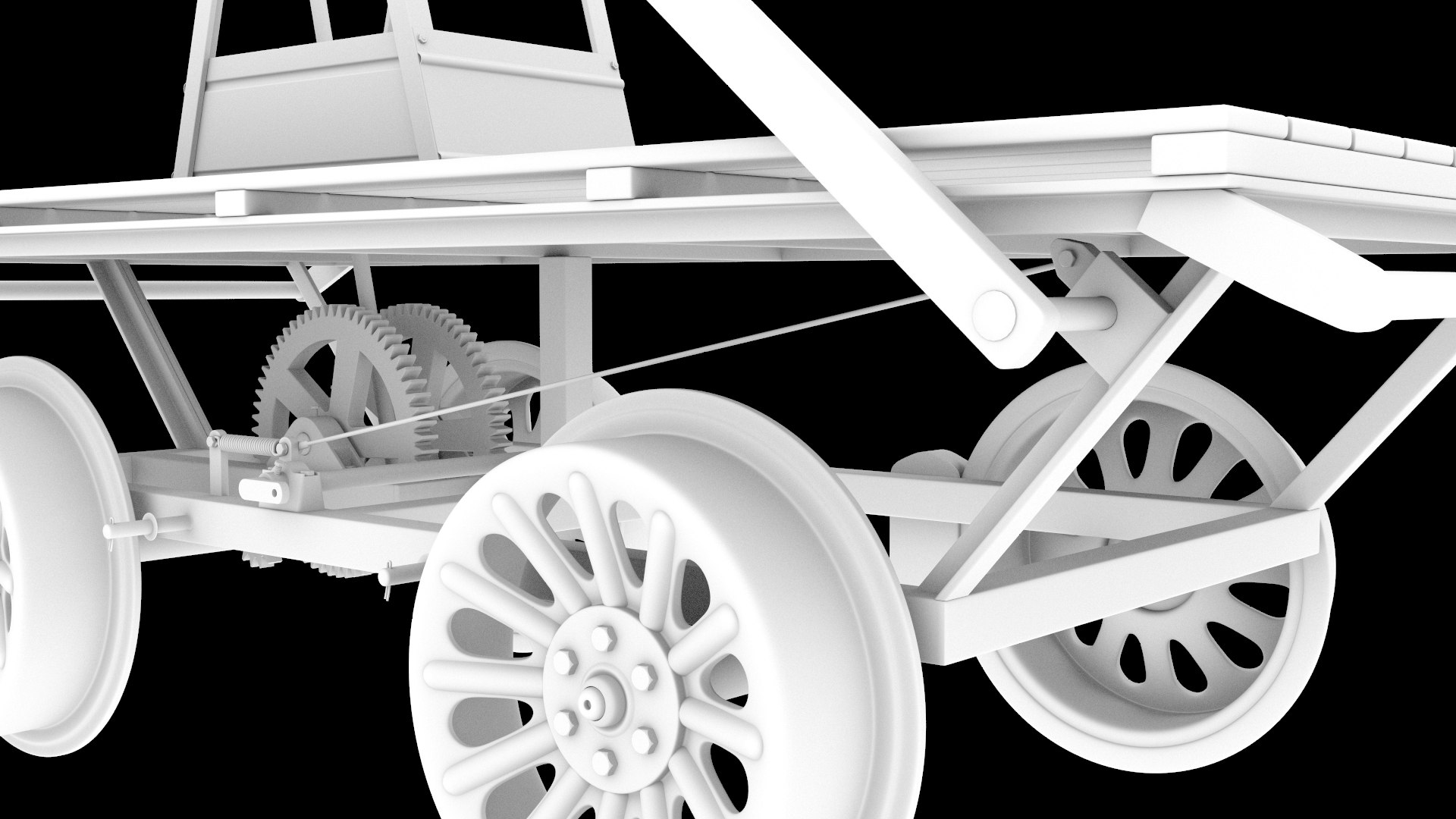 Old pump trolley 3D - TurboSquid 1519143