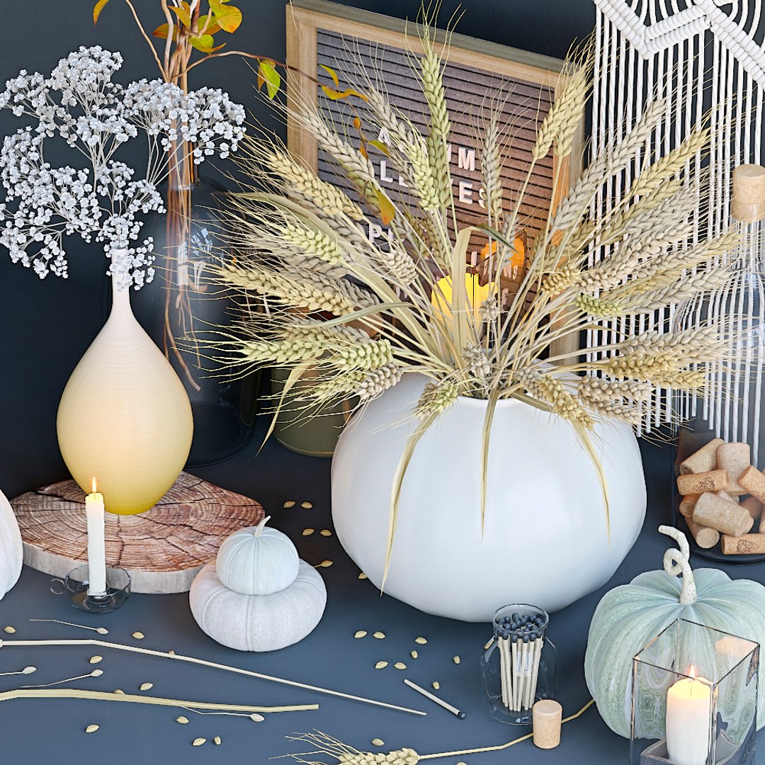 Decor Set 3D - TurboSquid 1470392
