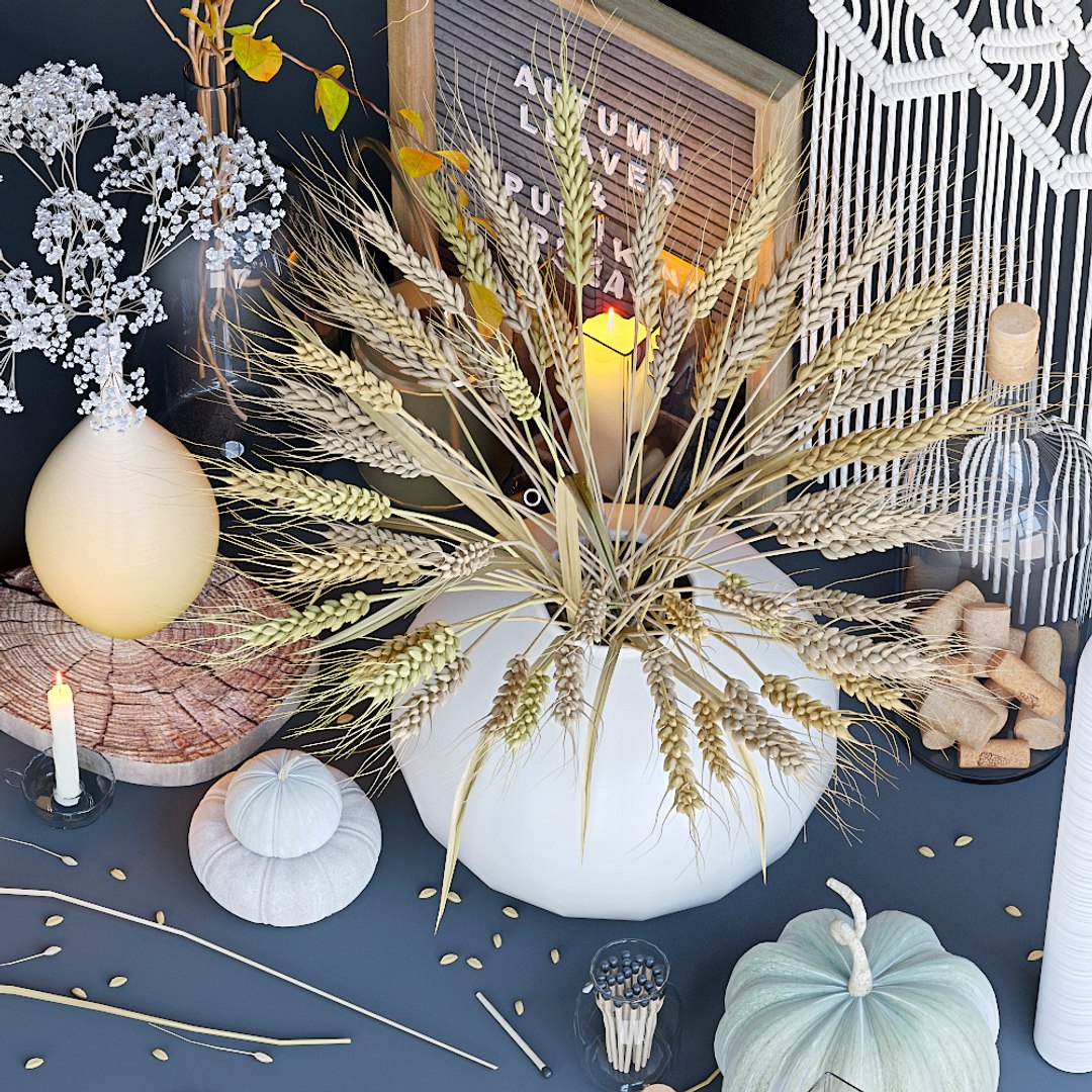 Decor Set 3D - TurboSquid 1470392