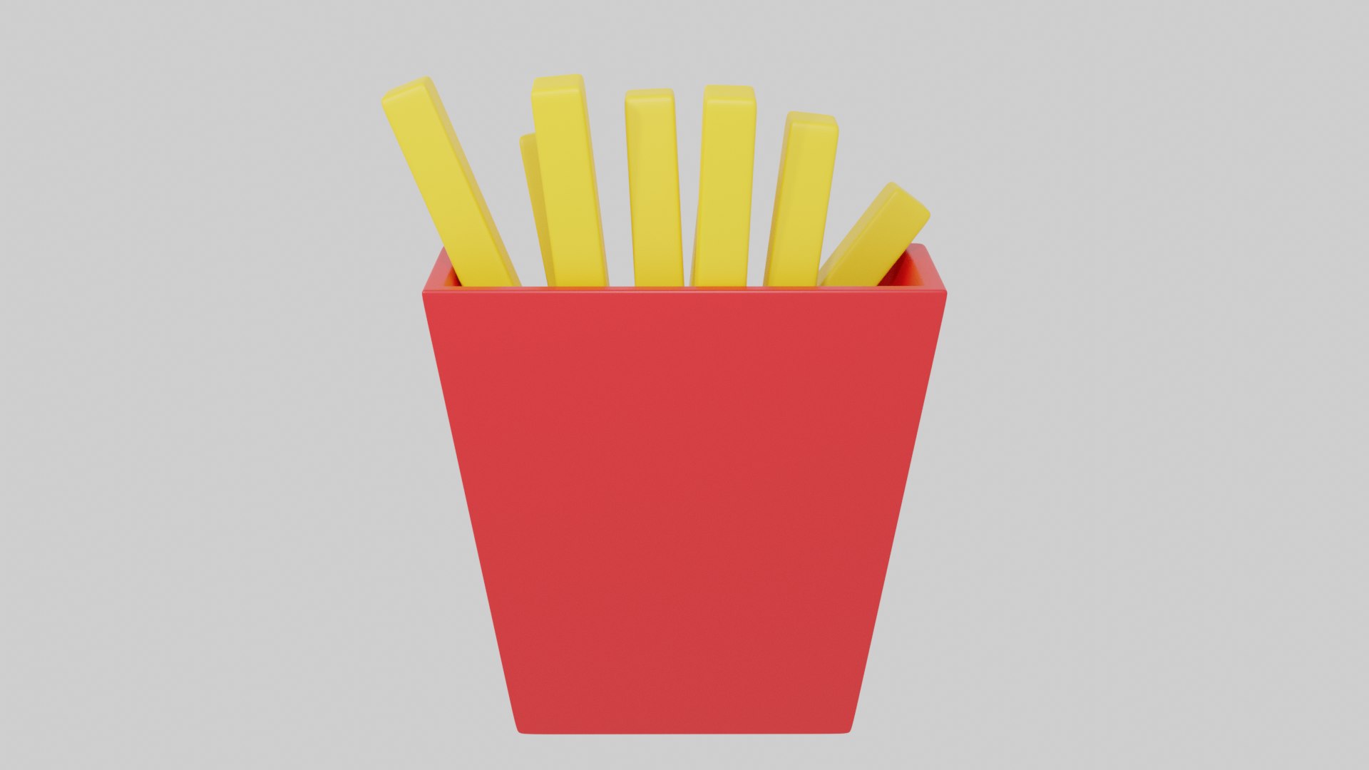 3D Simple French Fries - TurboSquid 1789768