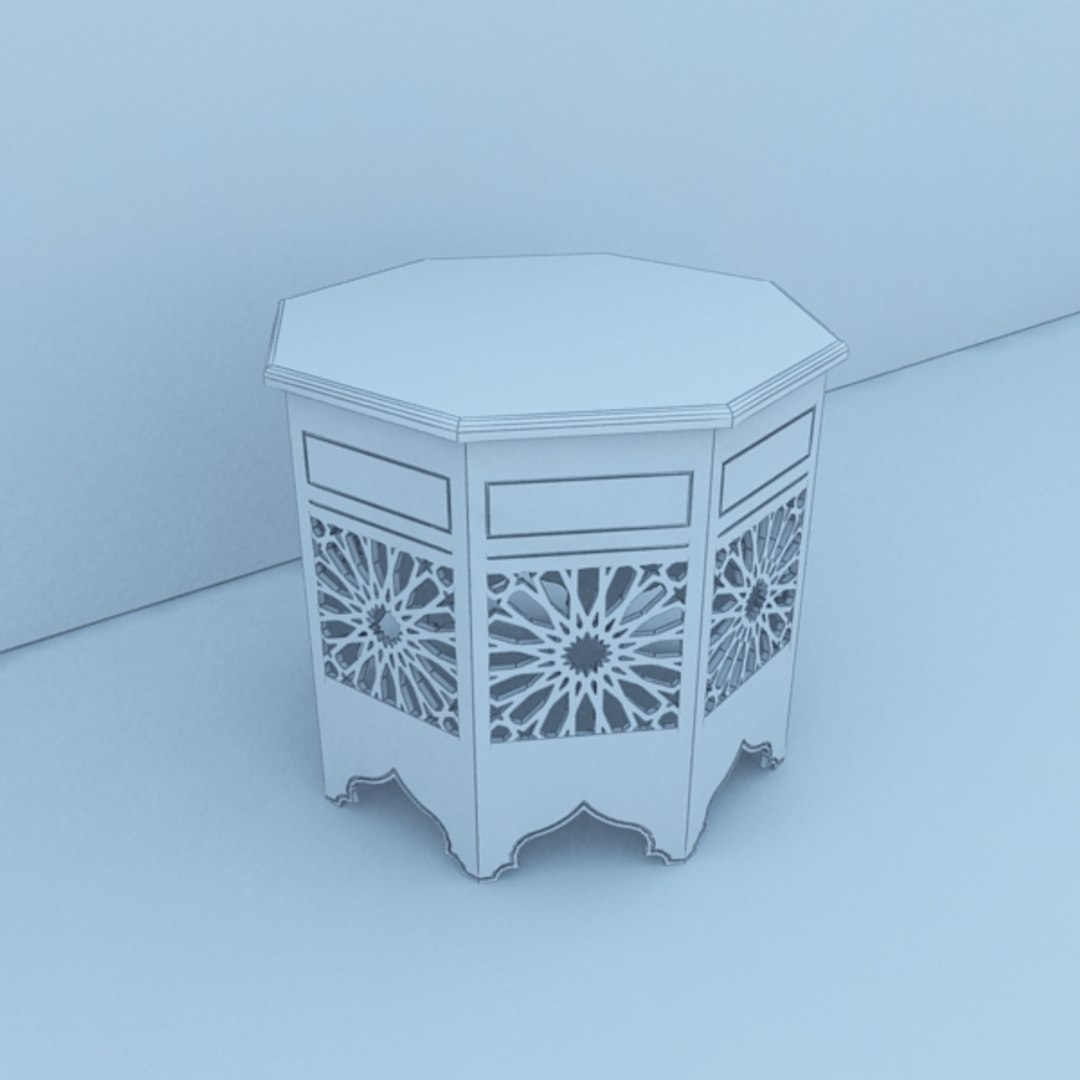 Traditional Table 3D Model - TurboSquid 1289552