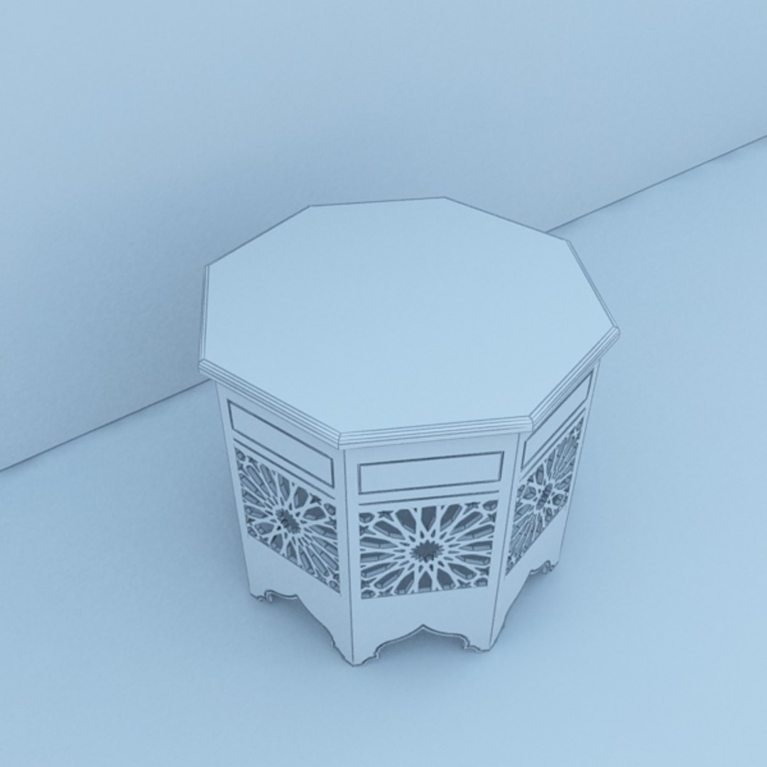 Traditional Table 3D Model - TurboSquid 1289552