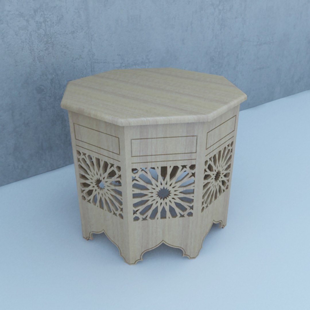 Traditional Table 3D Model - TurboSquid 1289552