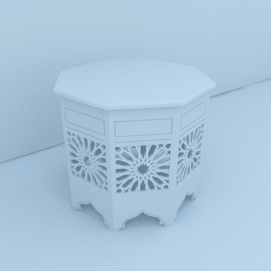 Traditional Table 3D Model - TurboSquid 1289552