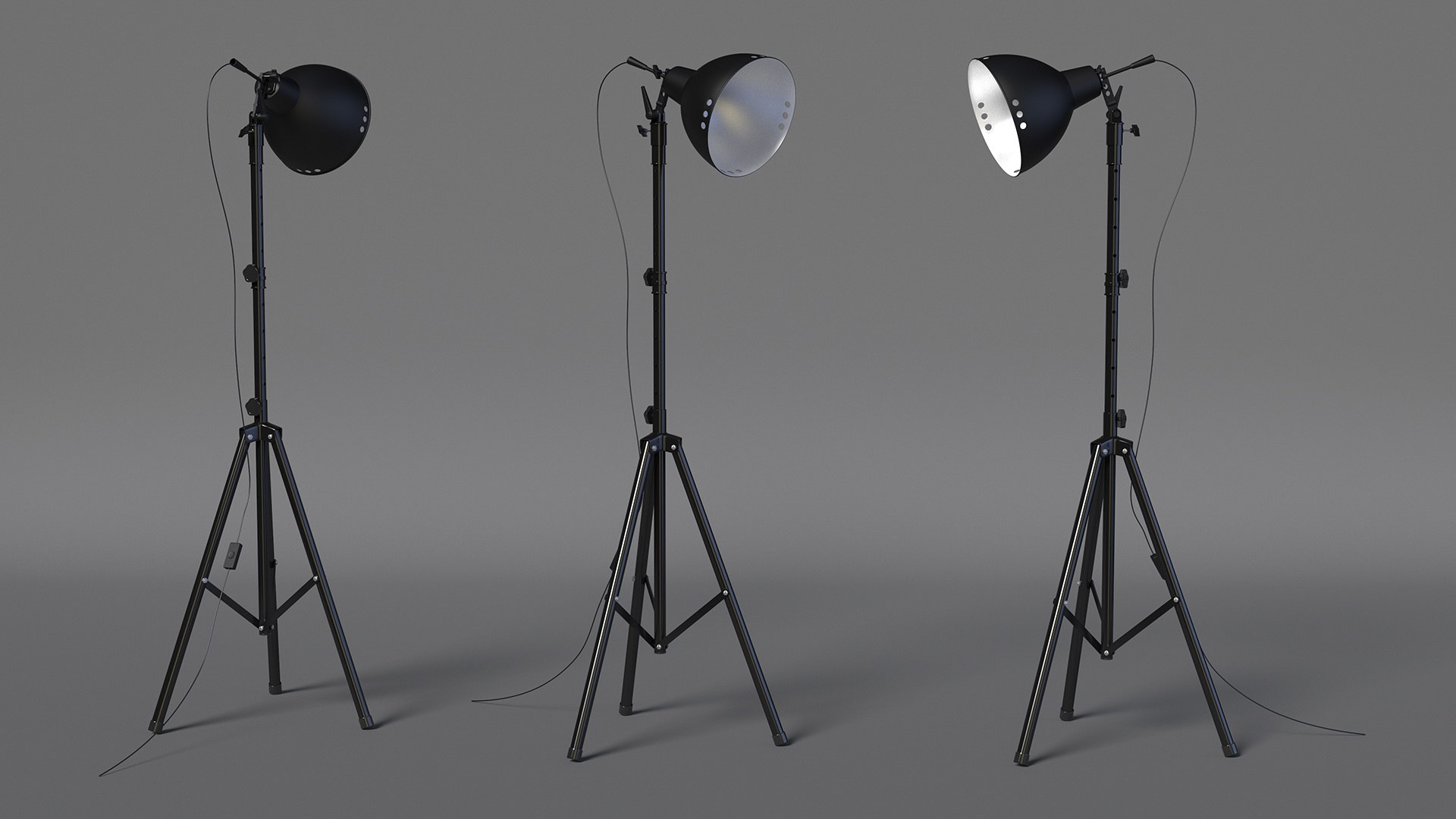 Studio Spotlight On Tripod Stand 3D Model - TurboSquid 2265162