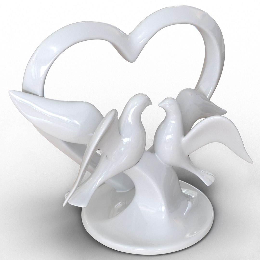 Wedding Cake Topper 3d Model