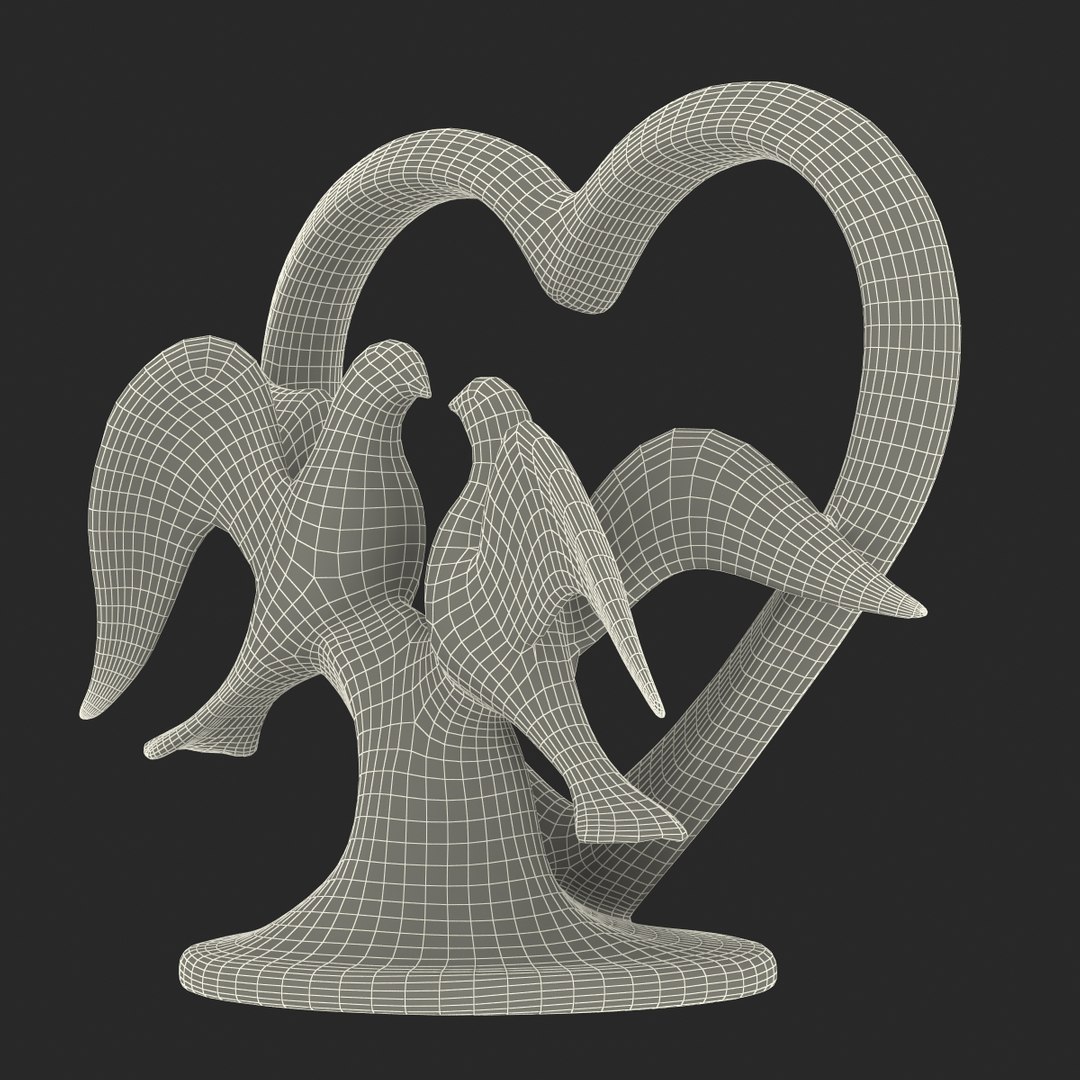wedding cake topper 3d model