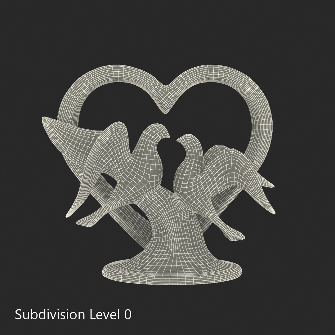 wedding cake topper 3d model