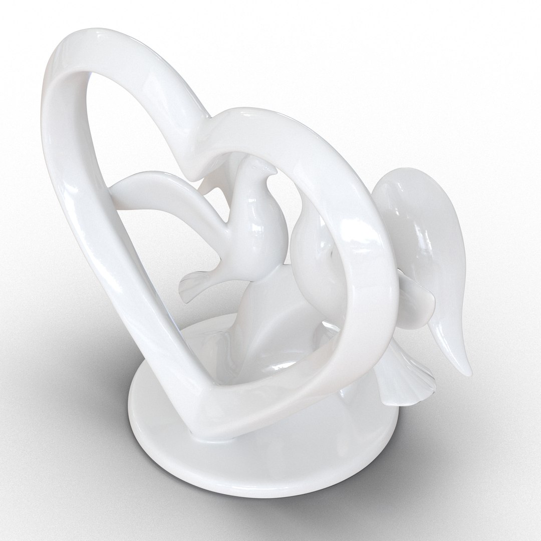 Wedding Cake Topper 3d Model