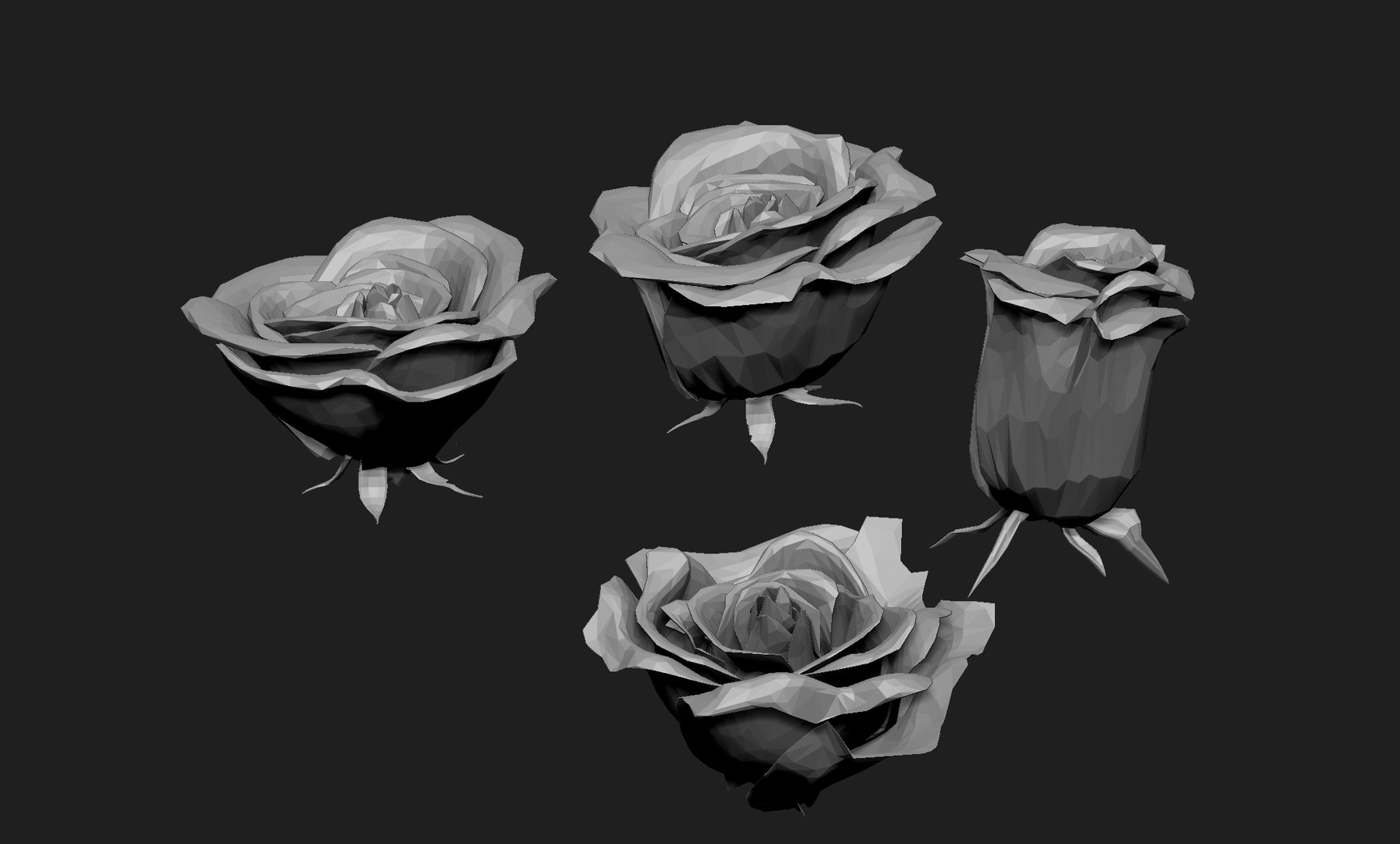 Roses Model - TurboSquid 2140038