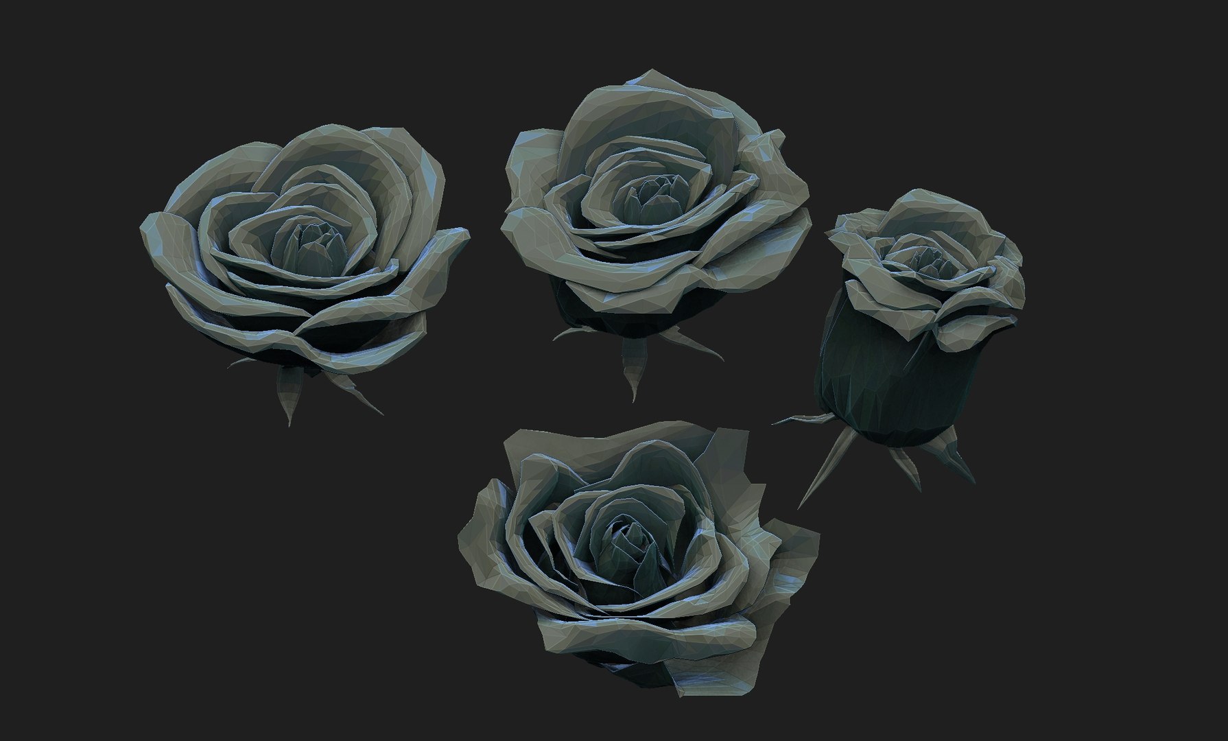 Roses Model - TurboSquid 2140038