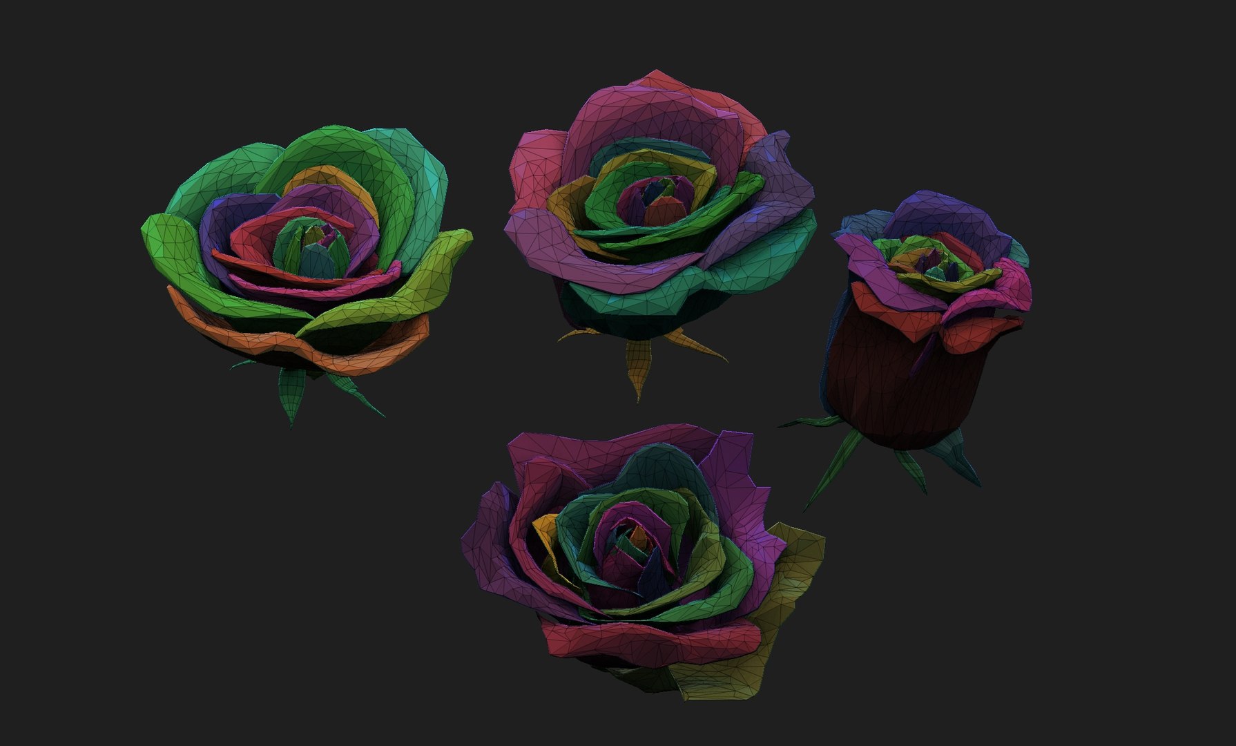 Roses Model - TurboSquid 2140038