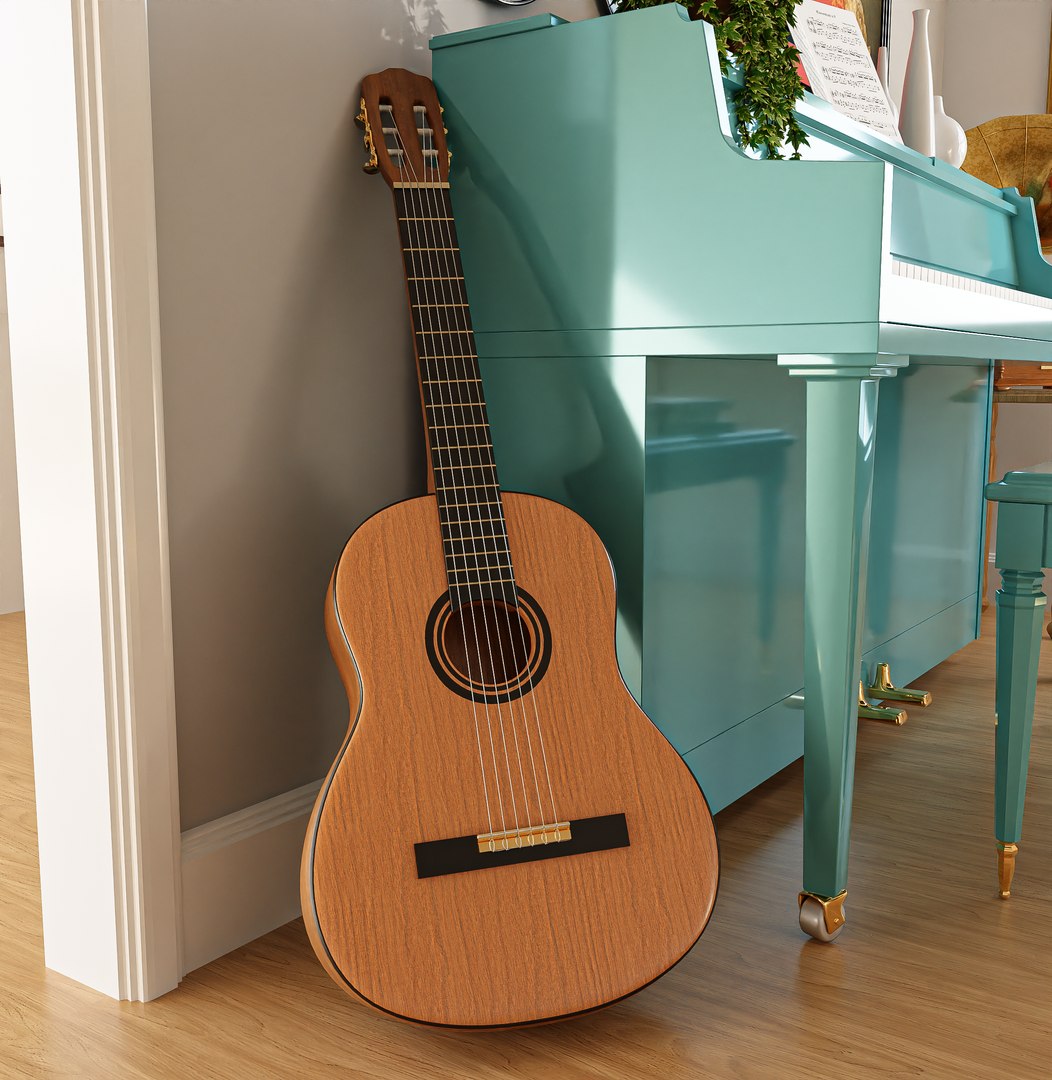 Guitar Model - TurboSquid 2131718